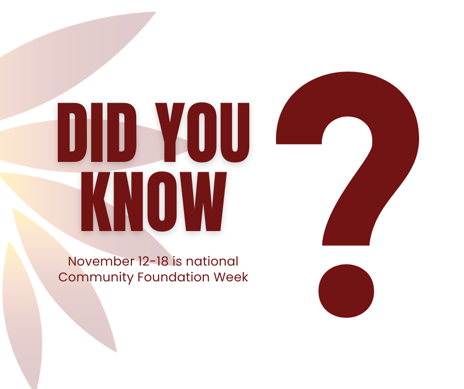 National Community Foundation Week - Hillsboro Community Foundation
